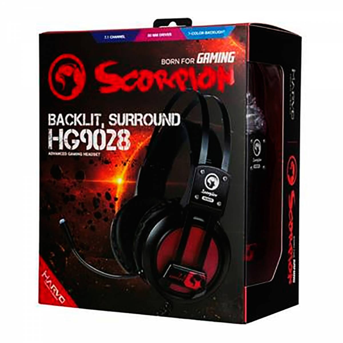 🥇 Auricular 7.1 gamer Scorpion HG9028 de conexión usb